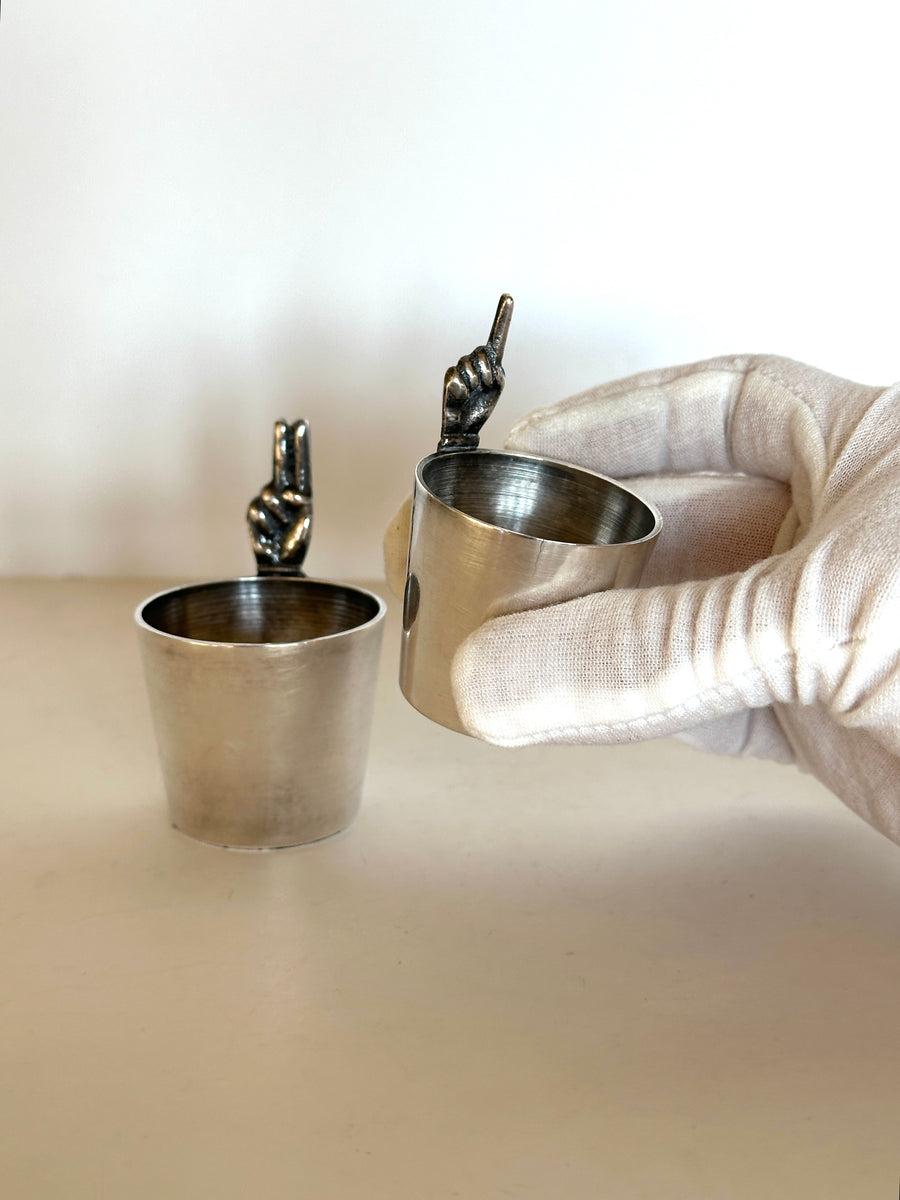 Vintage One Finger Two finger Jiggers Set 1940s – Southern Vintage Wares