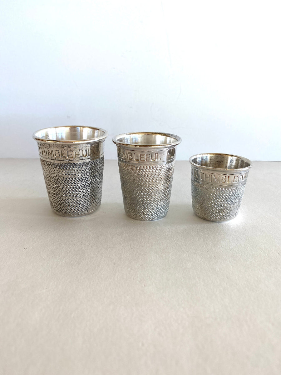 Nesting Thimble Jigger Set, Vintage Thimble Jigger Set (1 oz, 1 1/2 oz ...