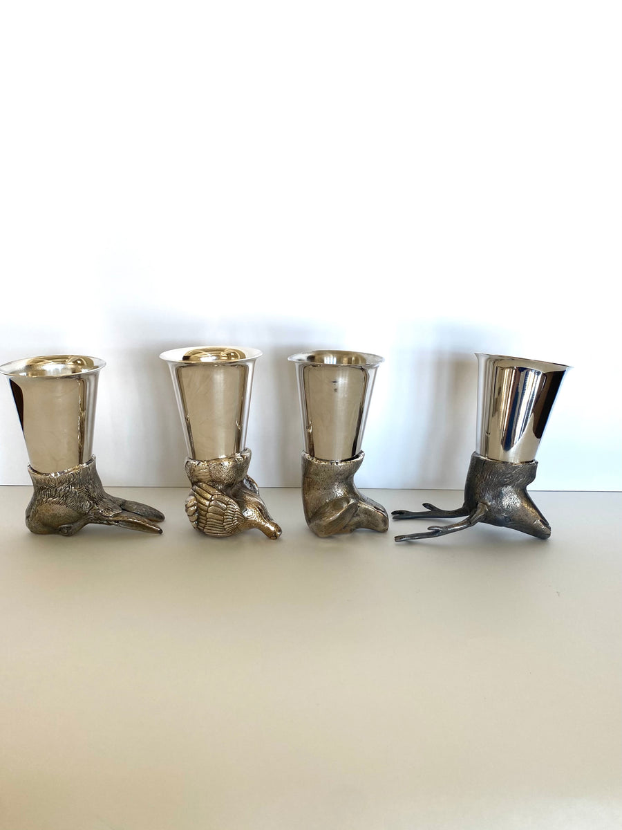 Silver Stirrup Cups Goblets by Sheffield (set of 4) – Southern Vintage ...